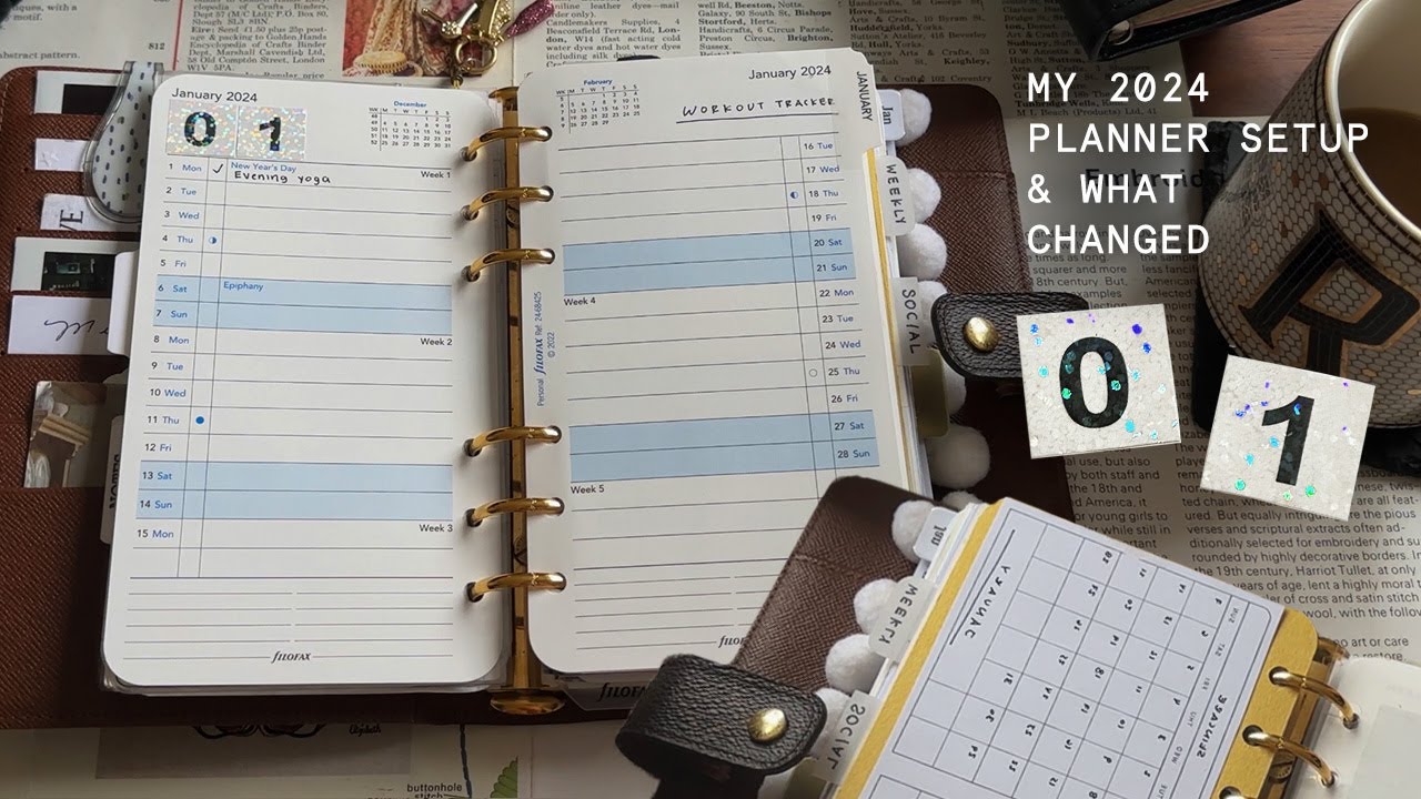 My 2024 Planner Setup + What Changed | Personal, Pocket Rings - YouTube