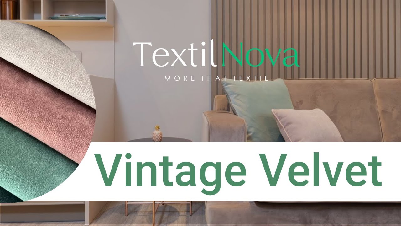 TextilNova: Велюр VINTAGE VELVET - YouTube