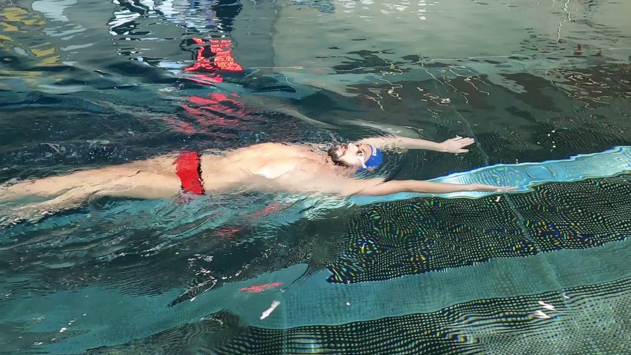 Double-arm backstroke (focus on downsweep) #1 - YouTube