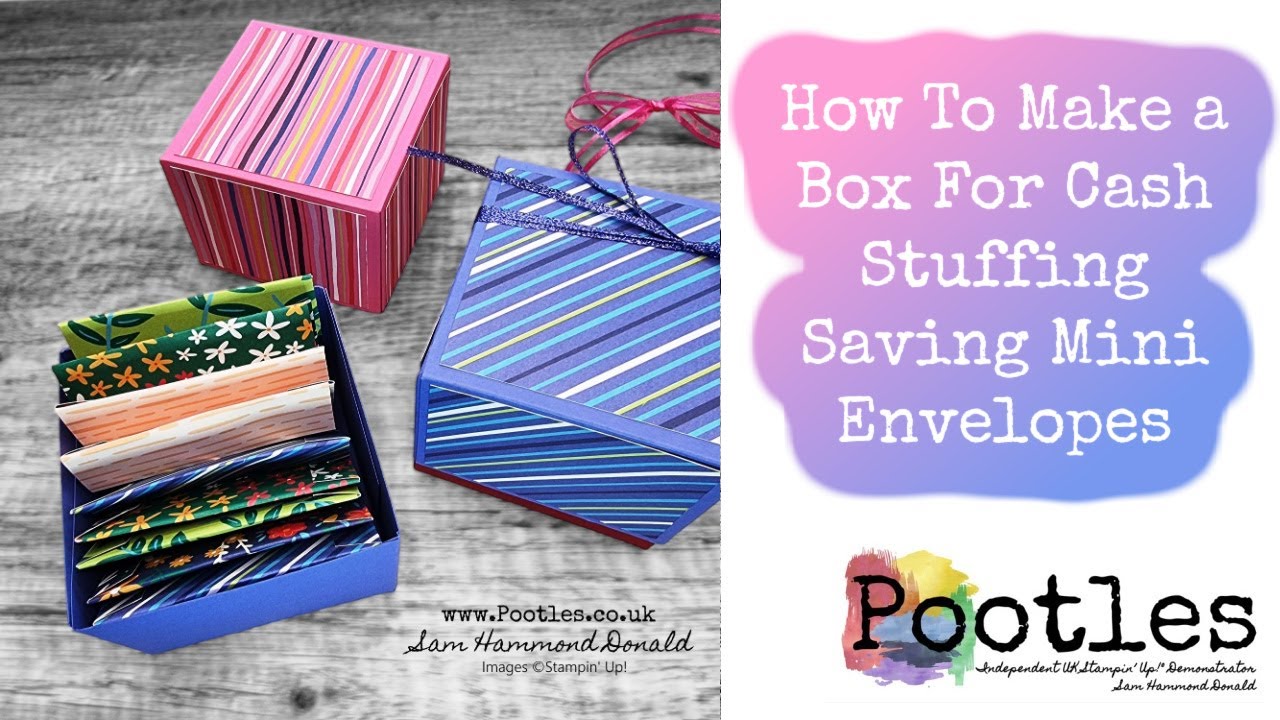 How To Make a Box For Cash Stuffing Saving Mini Envelopes Tutorial ...
