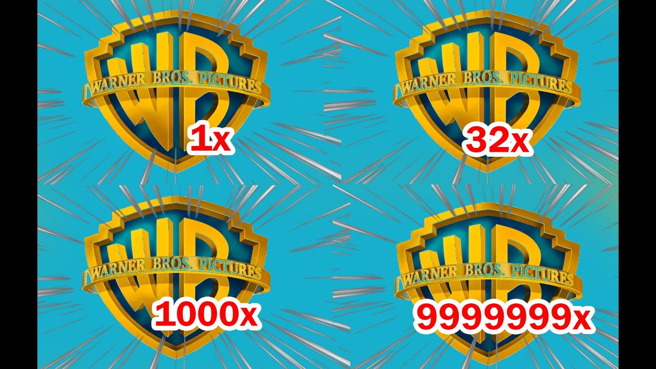 Warner Bros Pictures Logo getting 999999X Speed - YouTube