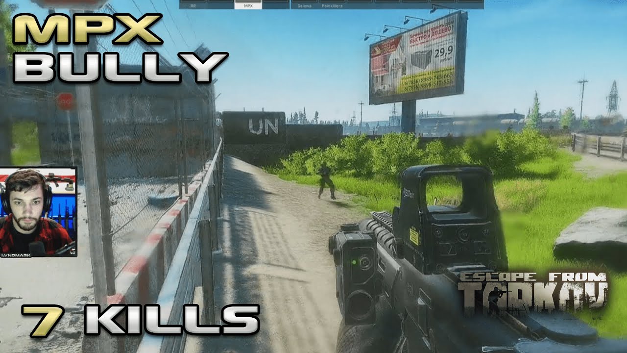 Mini MPX on Customs - Escape From Tarkov - YouTube
