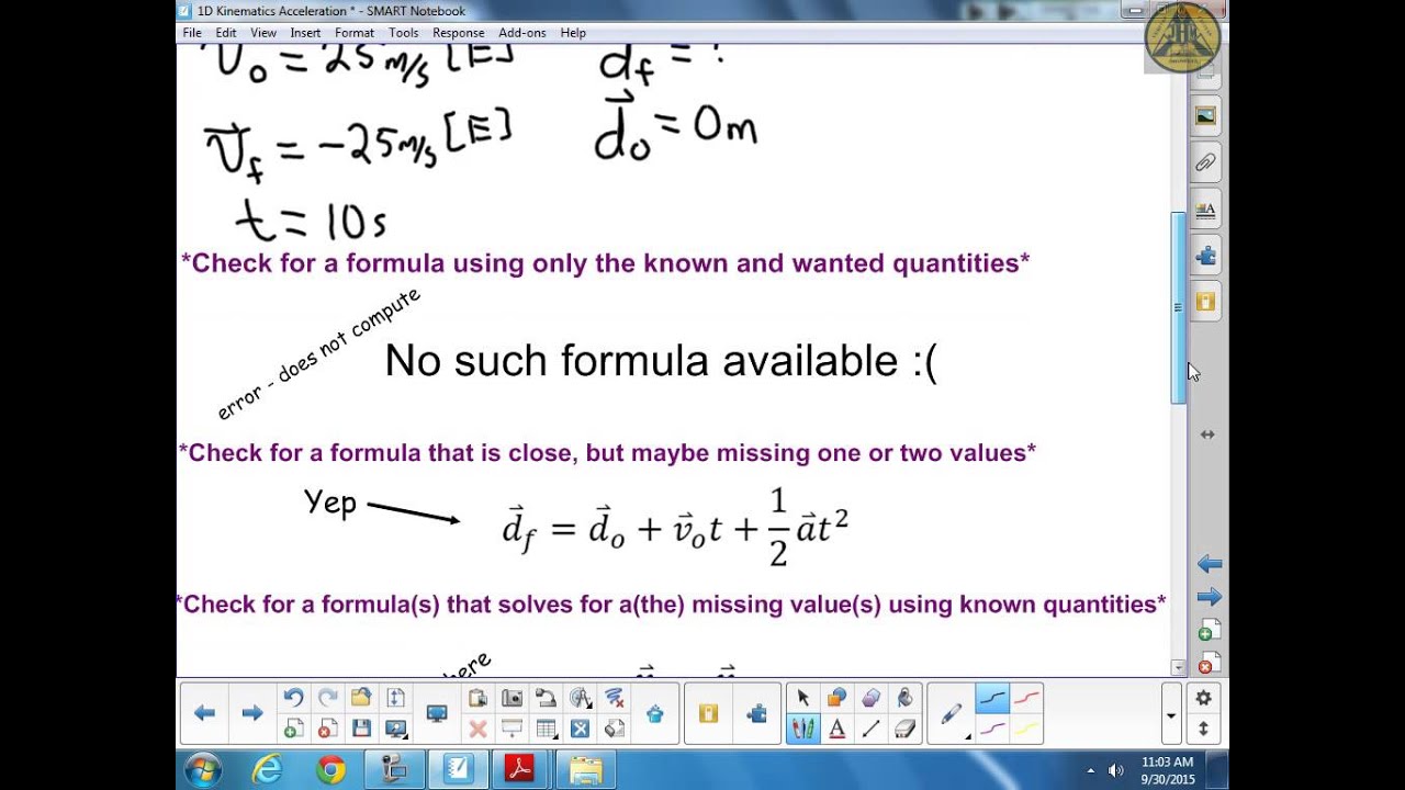 JMH Physics 112: Calculating Position of an Accelerating Object (multi-step) Ex2 - YouTube