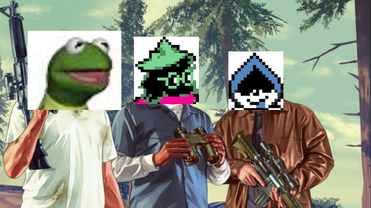 Ralsei and the gang rob a jewelry store - YouTube