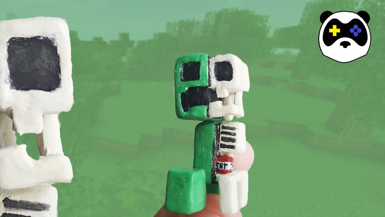 Making Mini Creeper Anatomy with Polymer Clay | Minecraft [Clay Art ...