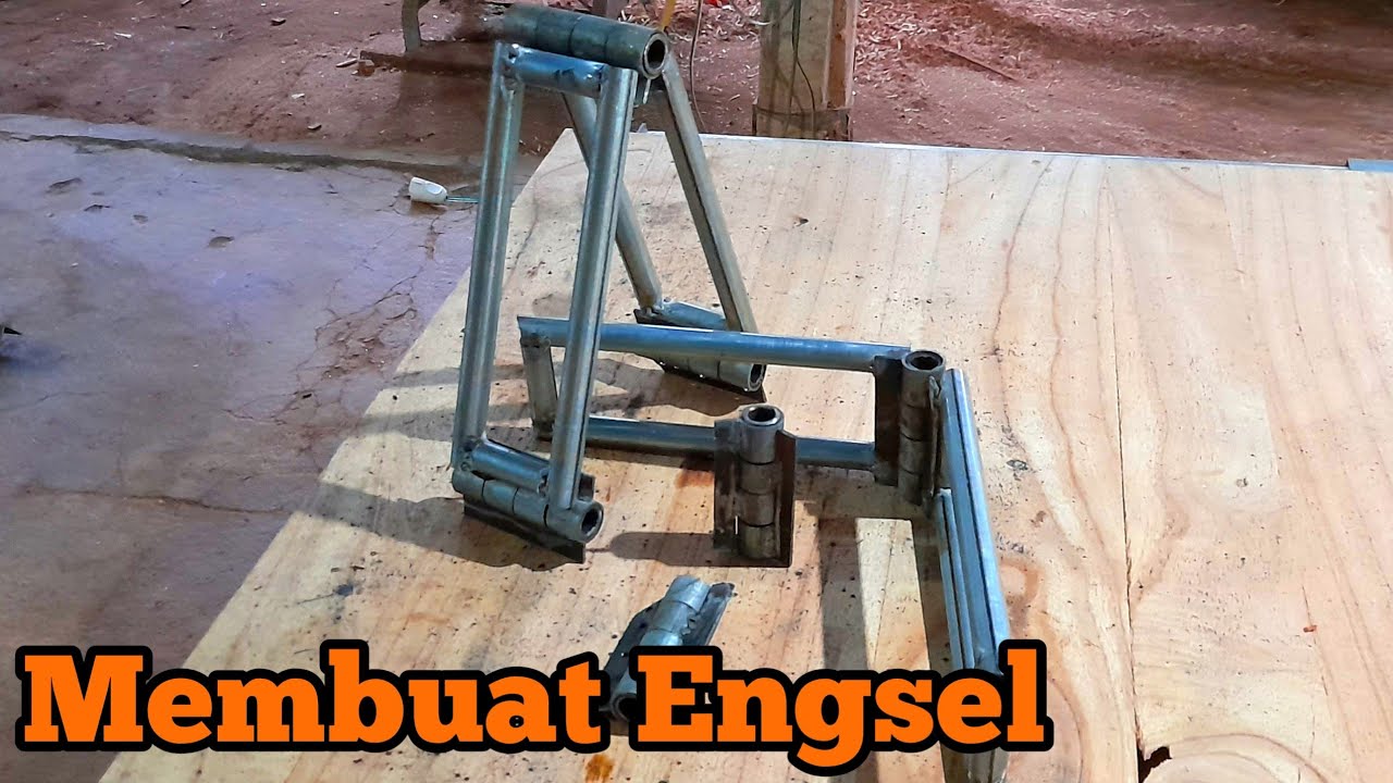 Engsel buatan sendiri dari pipa besi // How to make hinges from iron ...