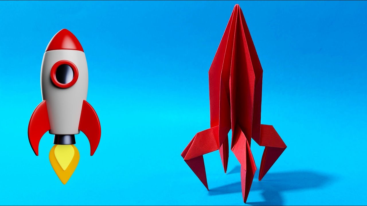 Tutoriel facile sur la fusée en origami pour débutants | Comment ...