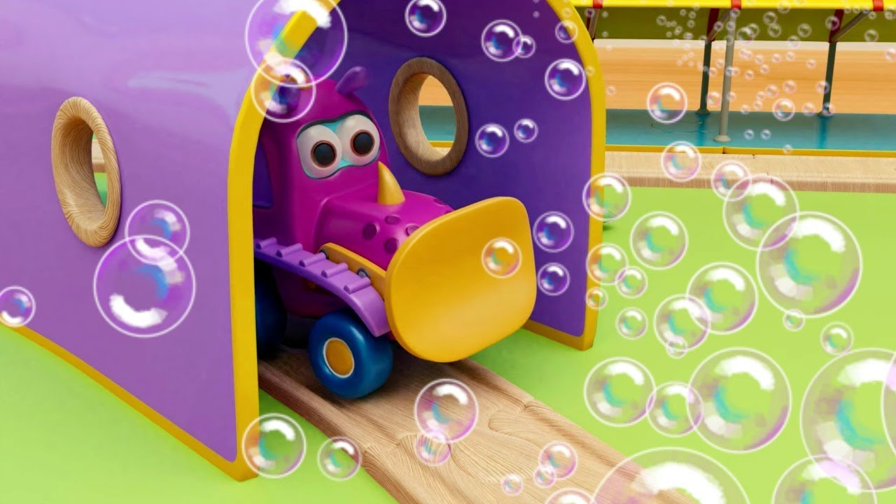 Mocas: Little Monster cars cartoon for kids. Toy cars and toy trucks ...