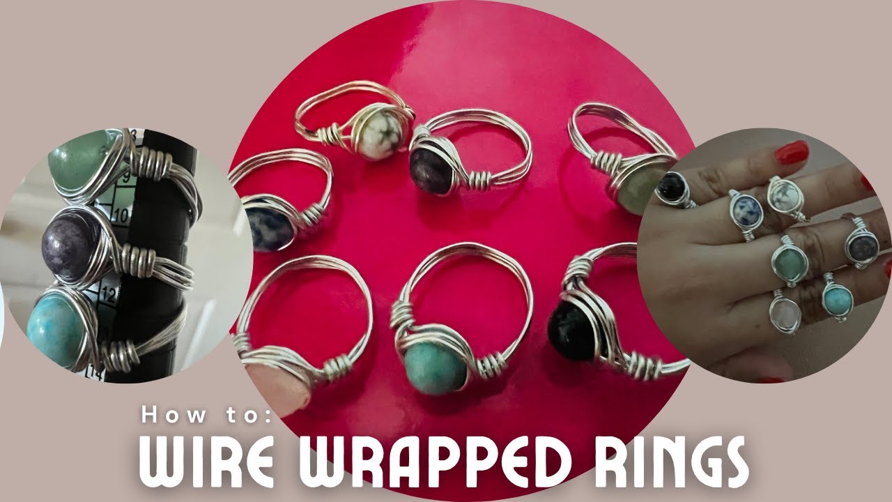 Wire Wrapped Rings Tutorial, HOW TO - YouTube