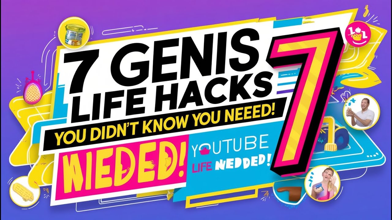 7 Genius Life Hacks You Didn't Know You Needed! - YouTube