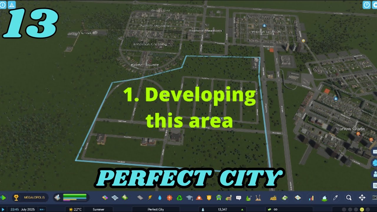 Developing new area in Perfect city Ep 13 #citiesskylines # ...