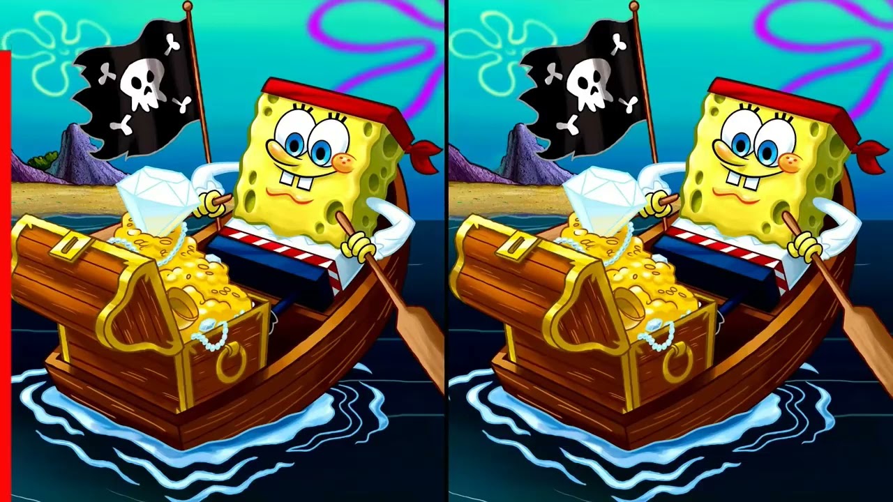Photo Puzzles #2 Spongebob Squarepants Spot the difference Brain Games ...