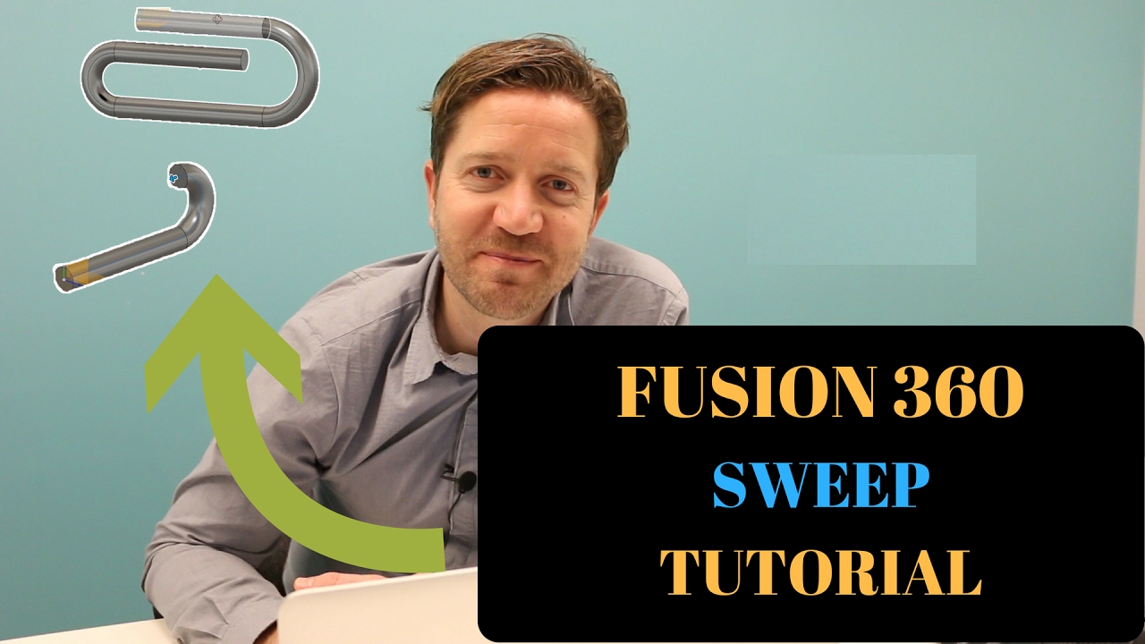 Sweep in Fusion 360 (How To Create Curved Shapes Tutorial) product ...