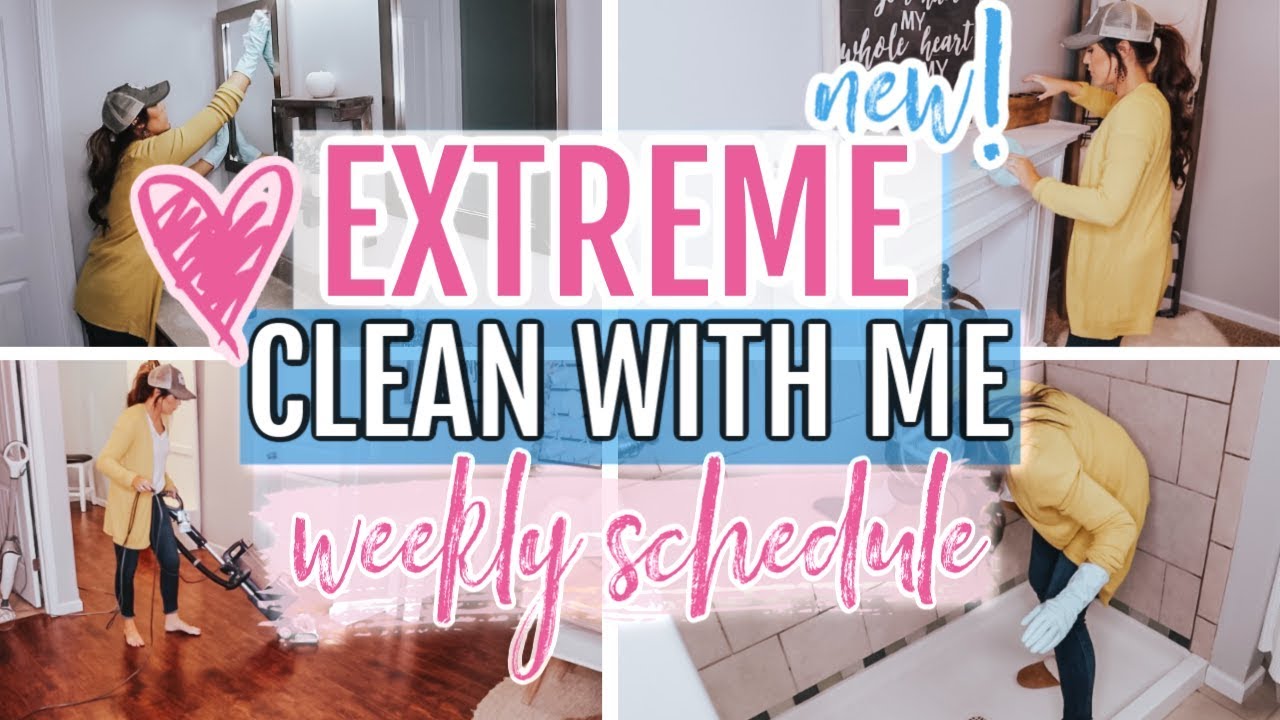 WEEKLY CLEANING ROUTINE 2020 | EXTREME CLEAN WITH ME MOTIVATION - YouTube