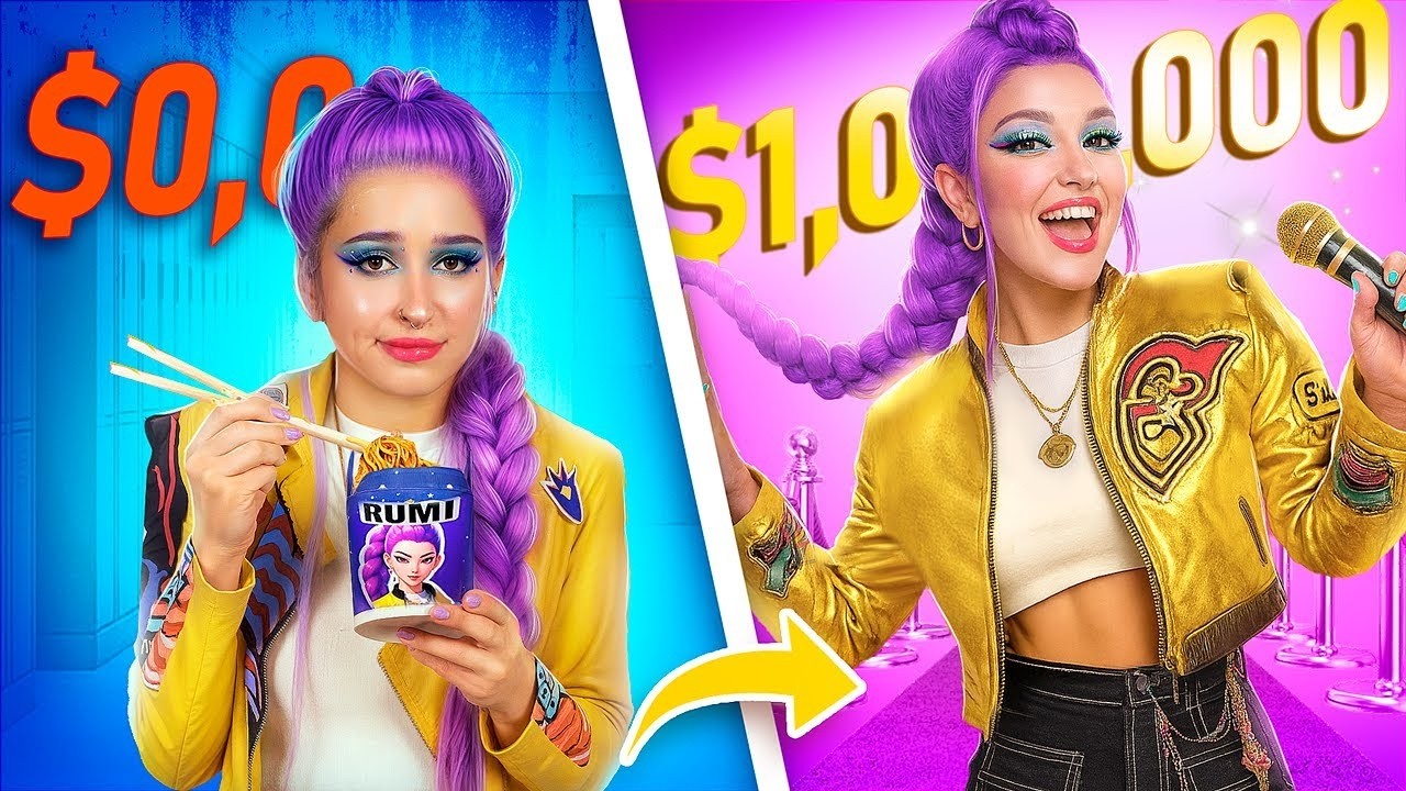 K-Pop Demon Hunters Makeover! Dari Nerd Jadi Populer Rumi & Jinu Glow ...