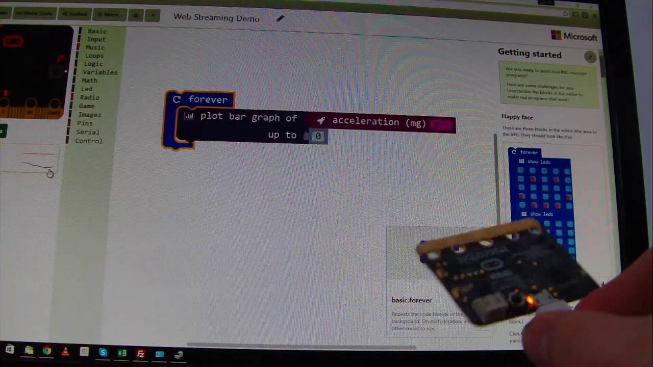 Microbit uploading to the cloud - YouTube