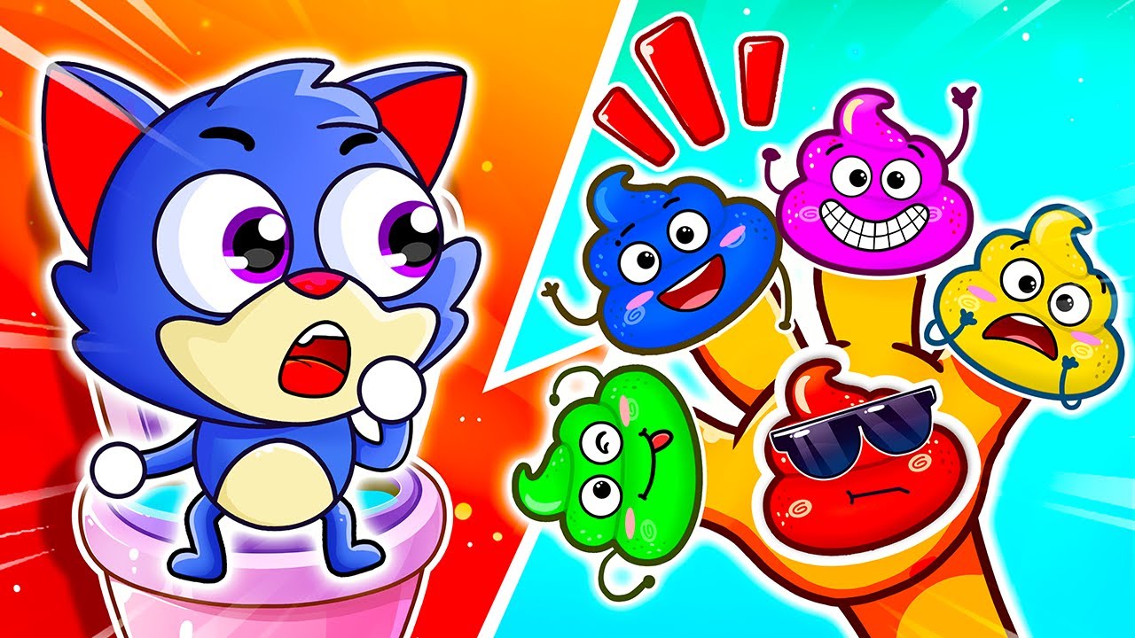 Diaper Change Song 👶 Poo Poo Song 🌈💩 Colorful Poo 🚽 Potty Training by ...