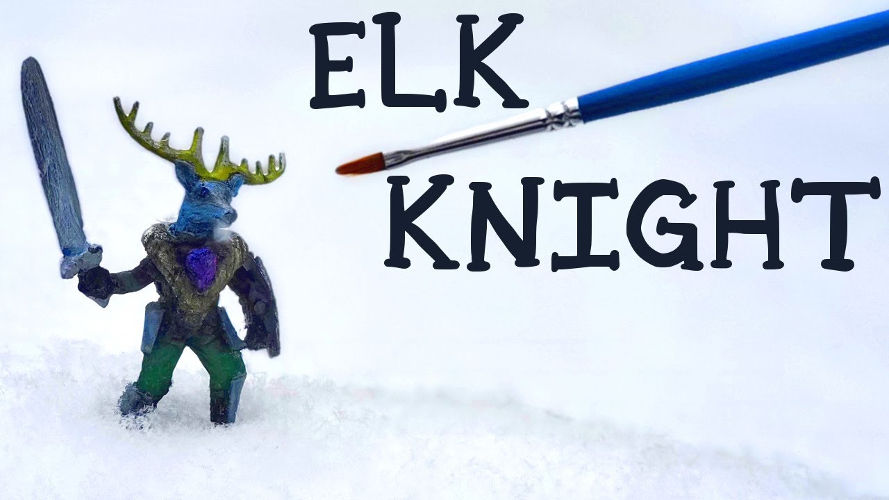 Making an ELK KNIGHT Miniature by Kitbashing Plastic Toys - YouTube