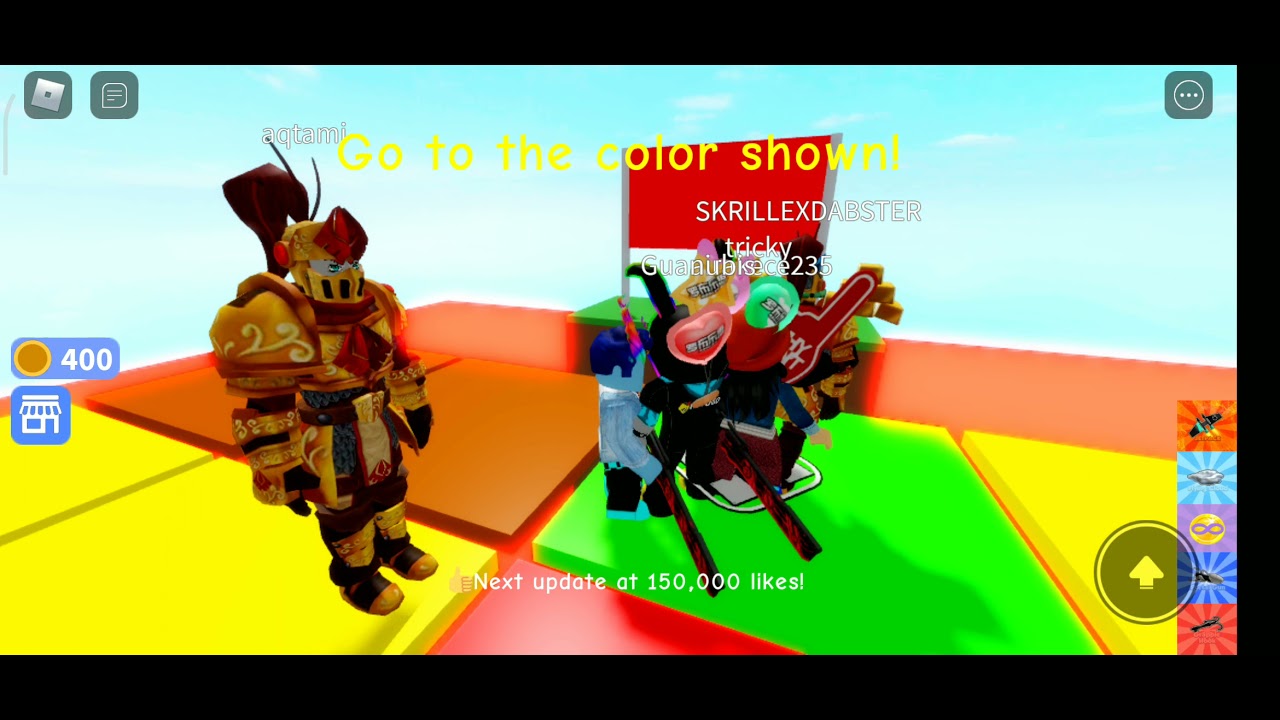 geme roblox don't pres to batton - YouTube