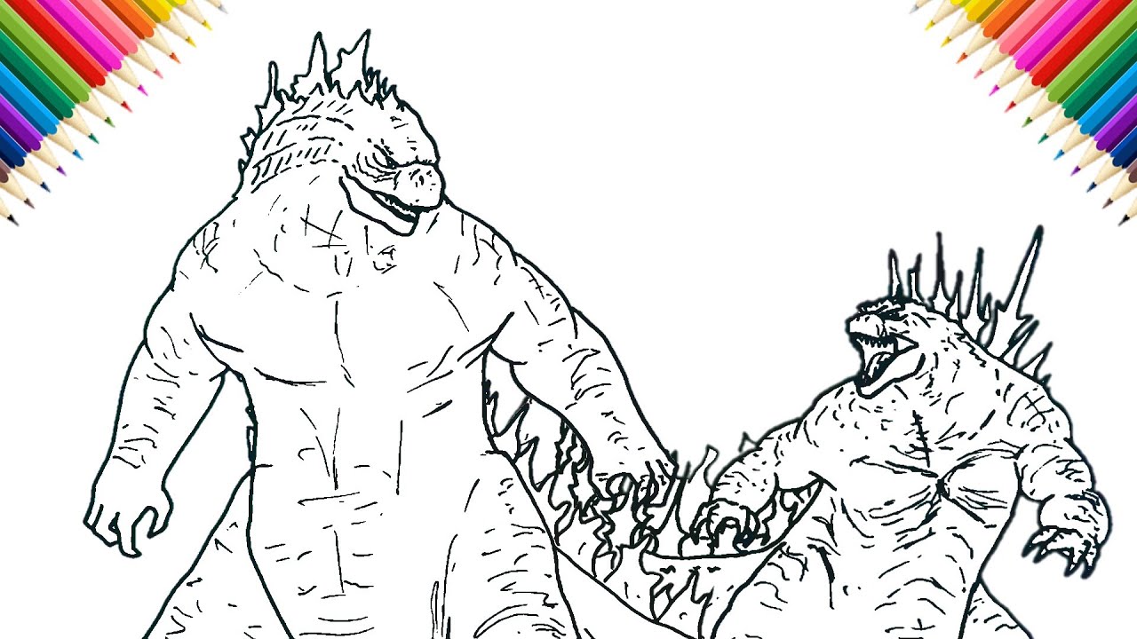 How to Draw Godzilla Minus One vs Godzilla Legendary - YouTube