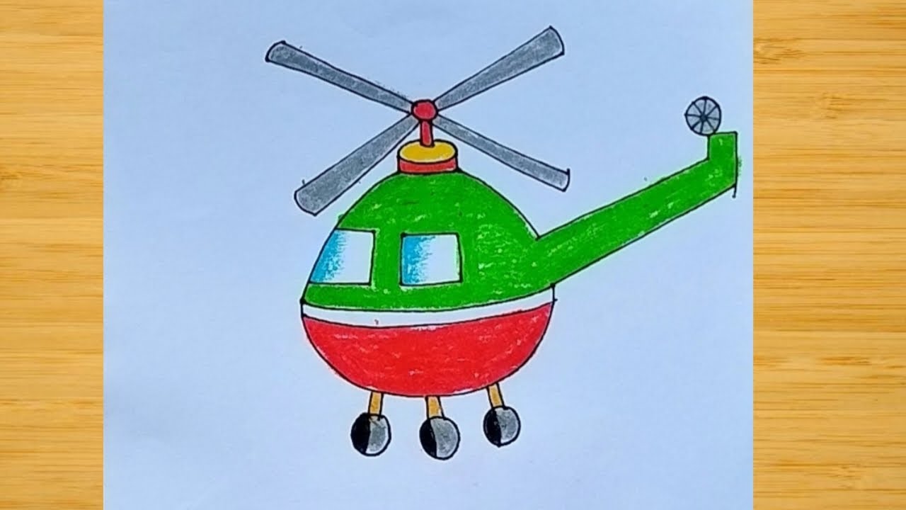 How to draw a helicopter//helicopter drawing easy//easy helicopter ...