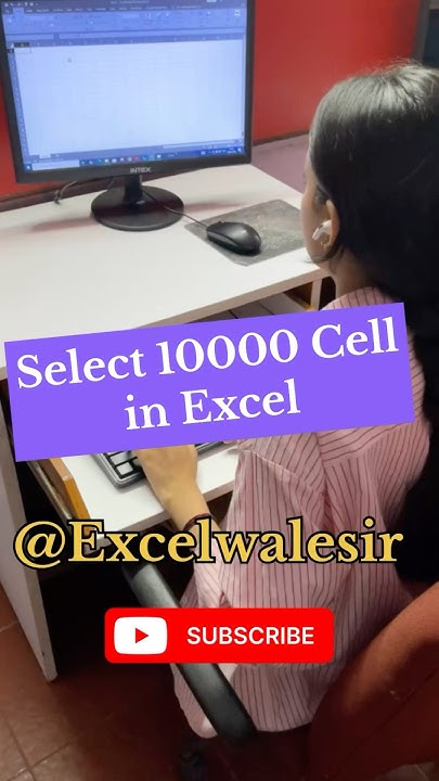 Select 10000 Cells in Excel #excelwalesir #exceltricks #ytshorts #exceltraining #computertips # ...