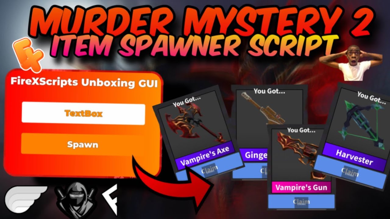 Mm2 Op Script Item Spawner Script Firexscript Youtube