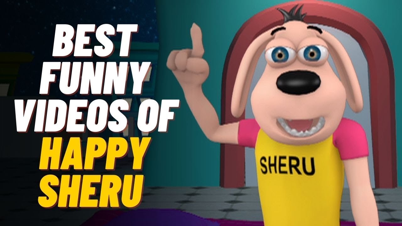 Best Funny Videos Of Happy Sheru || Part-25 || Funny Cartoon Animation ...
