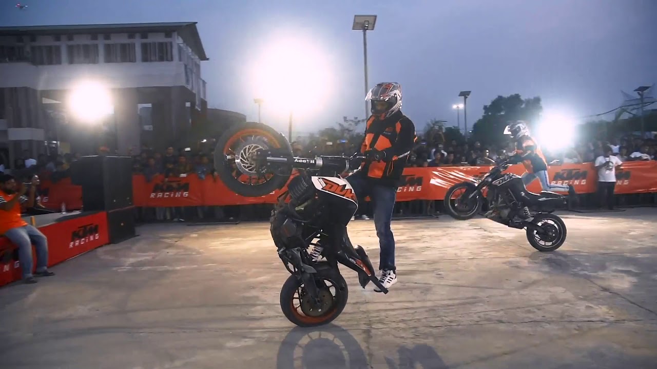 KTM Stunt Show & Adventure 390 Launch @ CIT Kokrajhar - Ecstasy 2020 ...