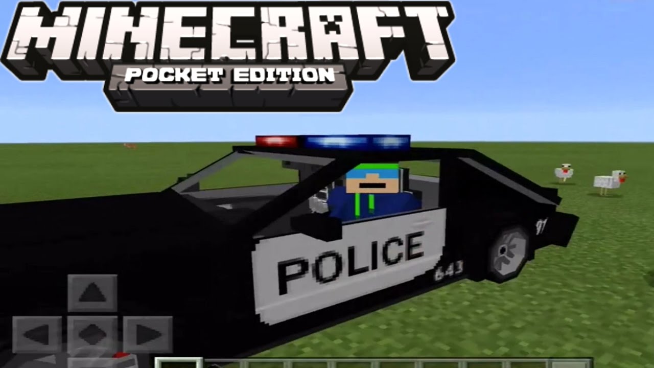 Police Cars In Minecraft Pocket Edition Addon Youtube