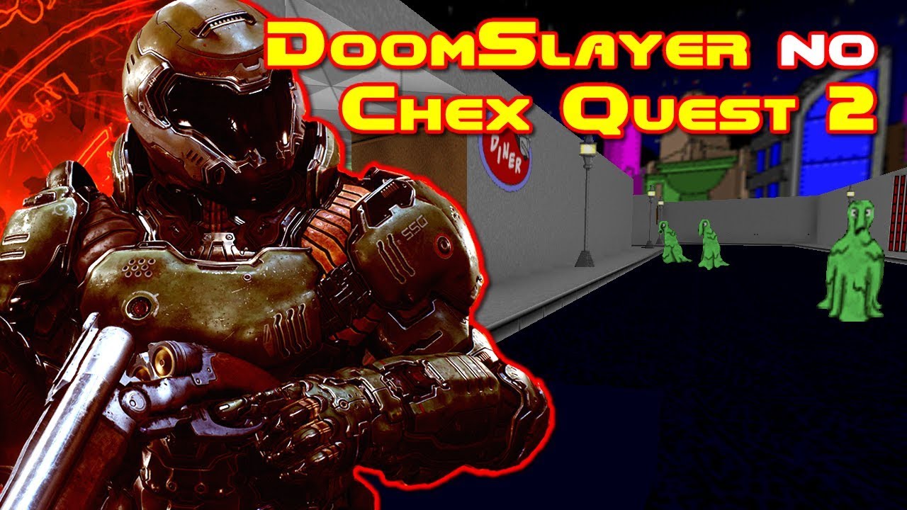 DoomSlayer do QC:DE no Chex Quest 2 [Mods para Doom combinados] - YouTube