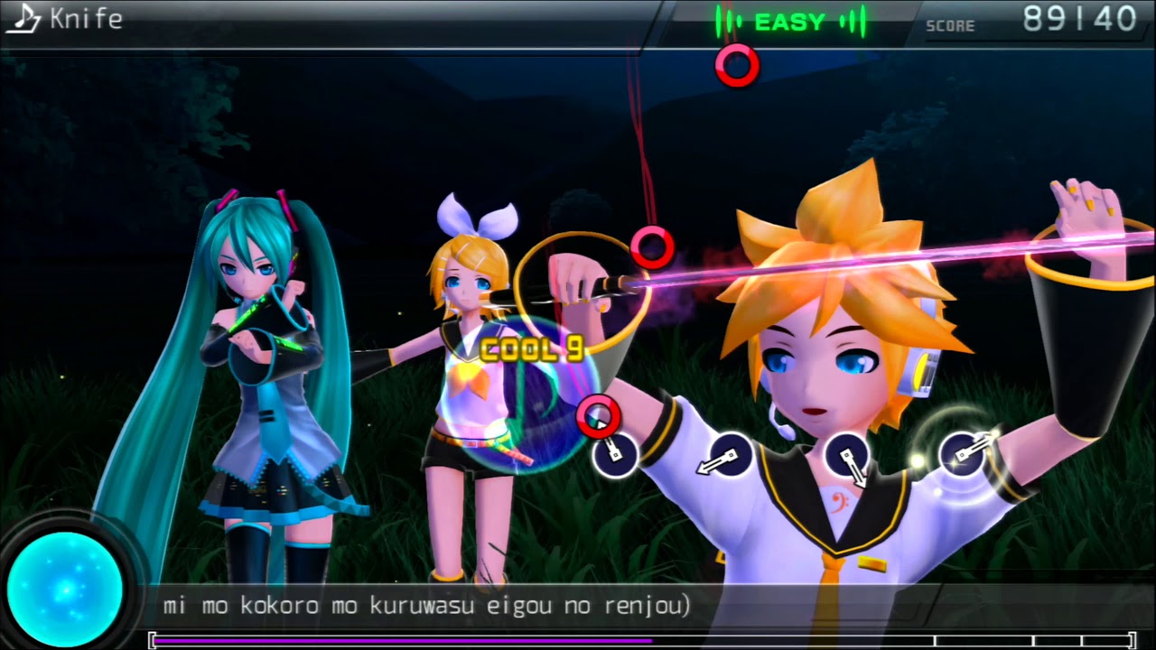 Hatsune Miku: Project DIVA F 2nd - Knife (easy) - YouTube