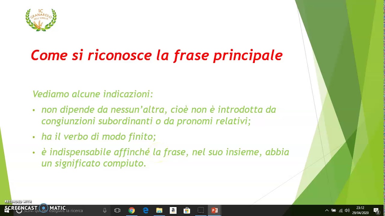 La frase complessa - YouTube