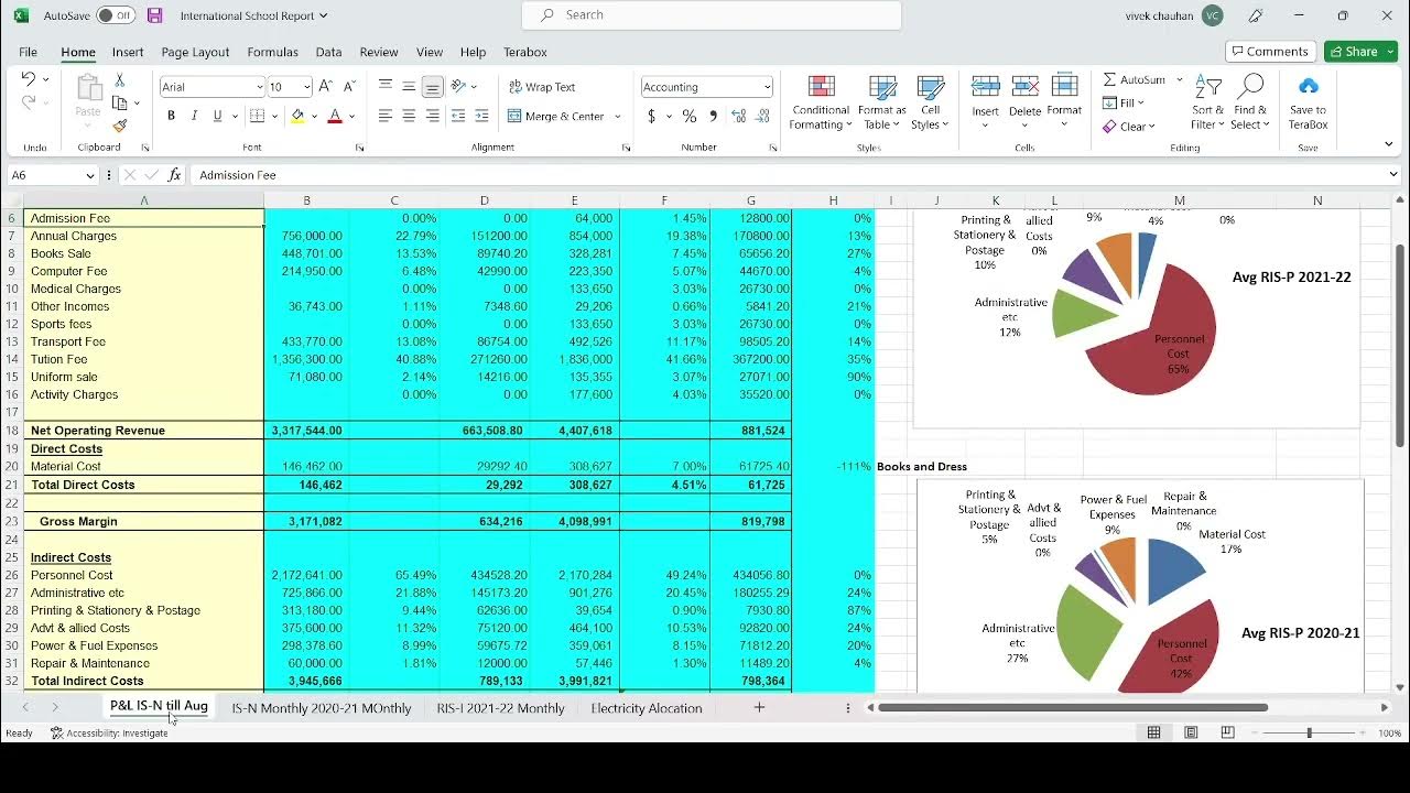 How to Make Profit & Loss Management Report (MIS Designing and Reporting ) automated excel ...