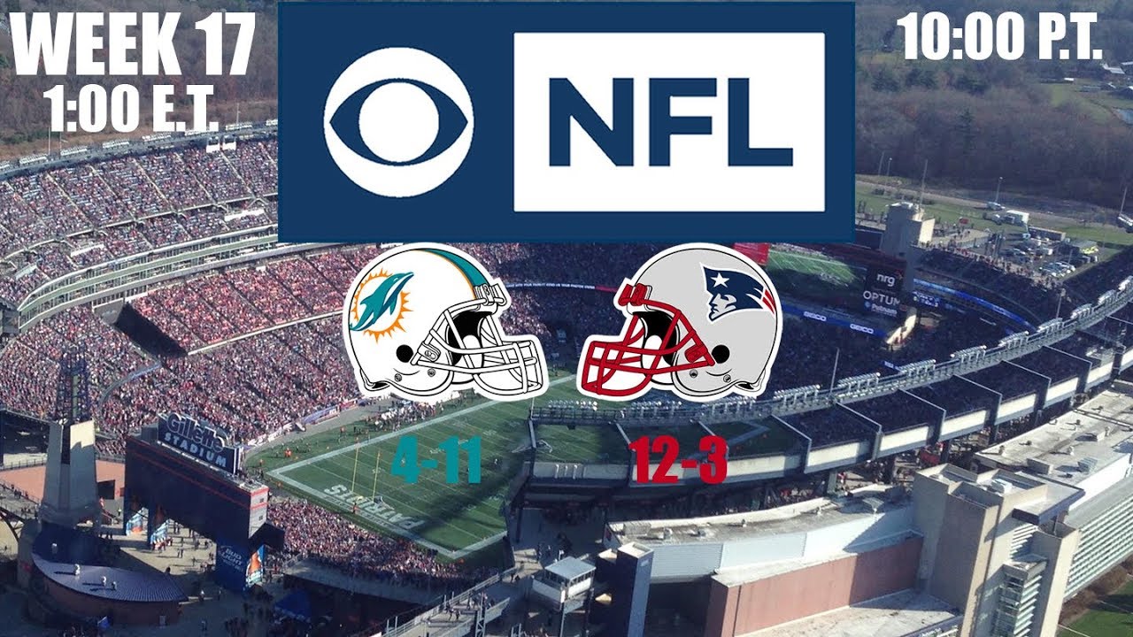 2019 NFL Season - Week 17 - (Prediction) - Dolphins at Patriots - YouTube