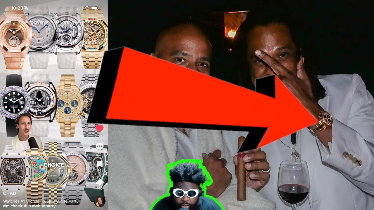 The MOST EXPENSIVE Watches Worn at Michael Rubin's White Party - YouTube