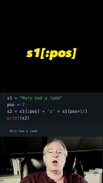 Replace character at position in Python string 🐍 #shorts #python - YouTube