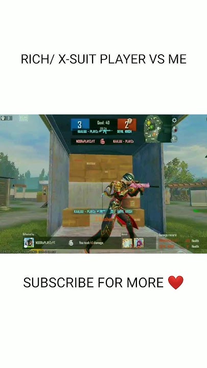 RICH X-SUIT PLAYER VS ME #shortfeed #bgmi #viralvideo #trending - YouTube