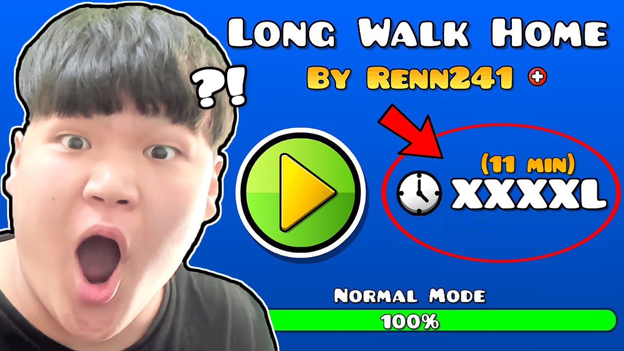 Completing THE LONGEST Demon Level🔥 (11 MINUTES CHALLENGE) in Geometry ...