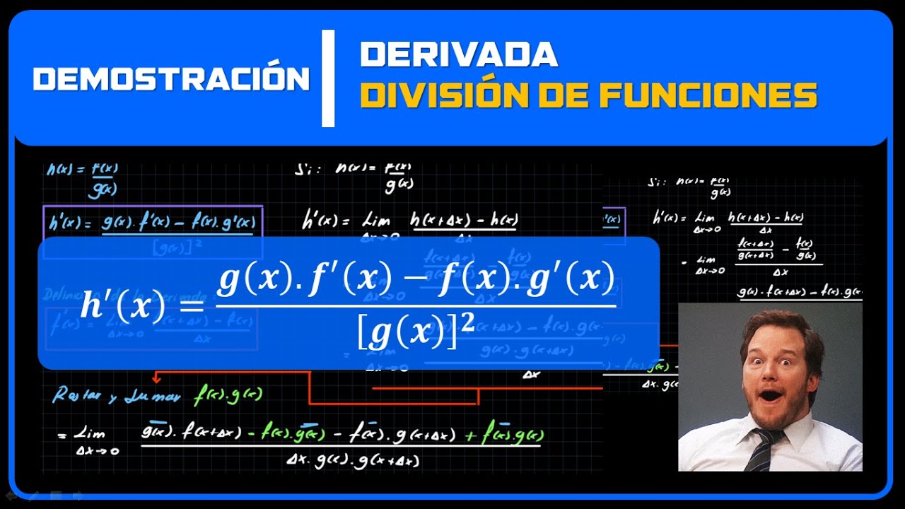 Demostración Derivada División de Funciones - YouTube