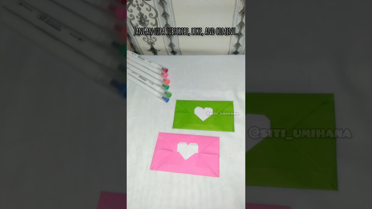Origami Amplop Love💚 - YouTube