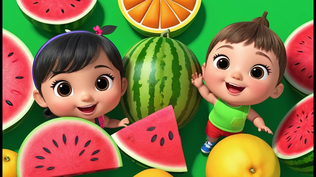 The Watermelon Baby With Too Many Seeds 🍉👶 | 3D Animated Nursery Rhyme ...