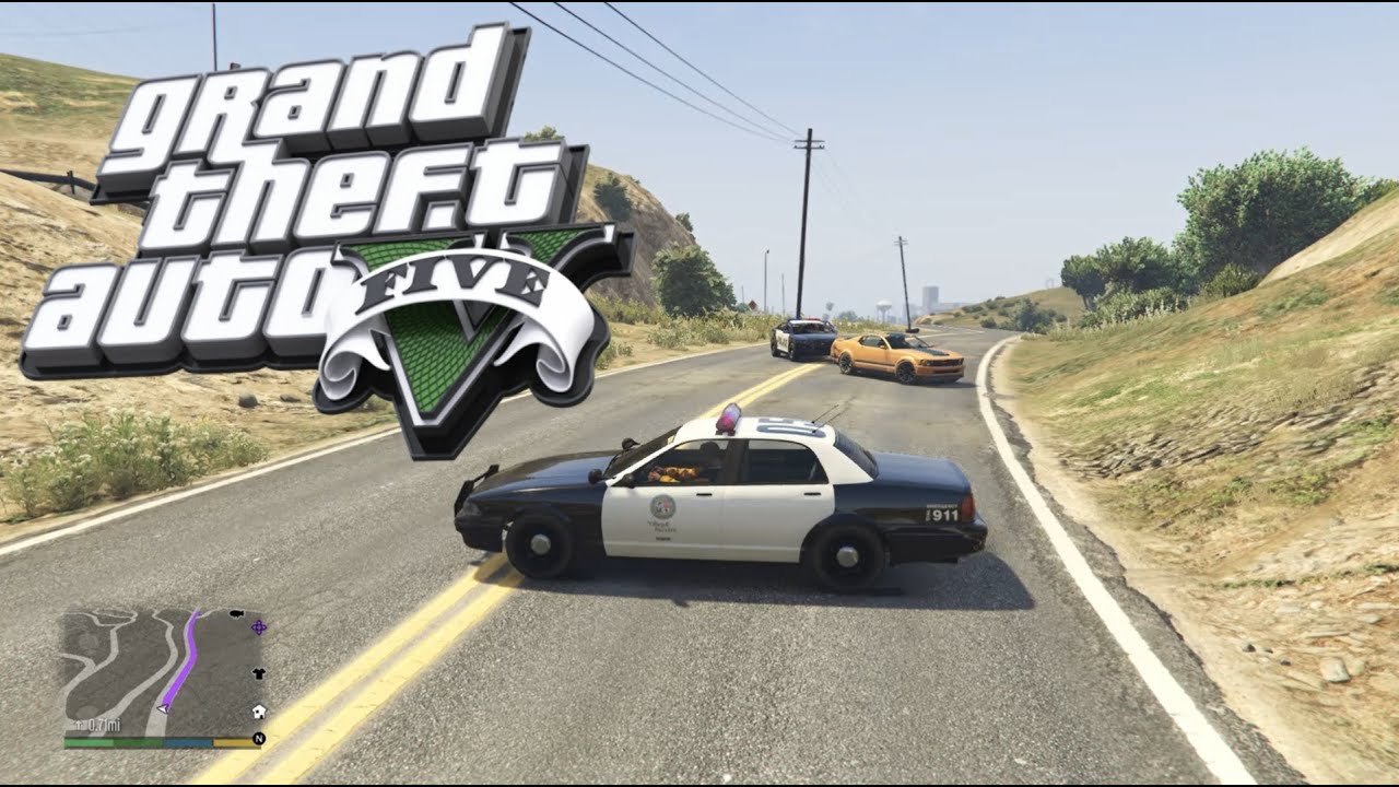 GTA 5 Police Pursuit Driving Police car Ultimate Simulator crazy chase ...