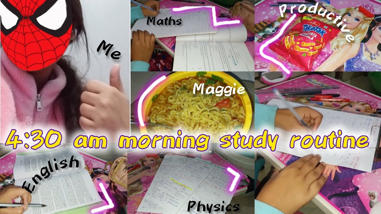 4:30 am morning study routine | Productive day | Study until success ...