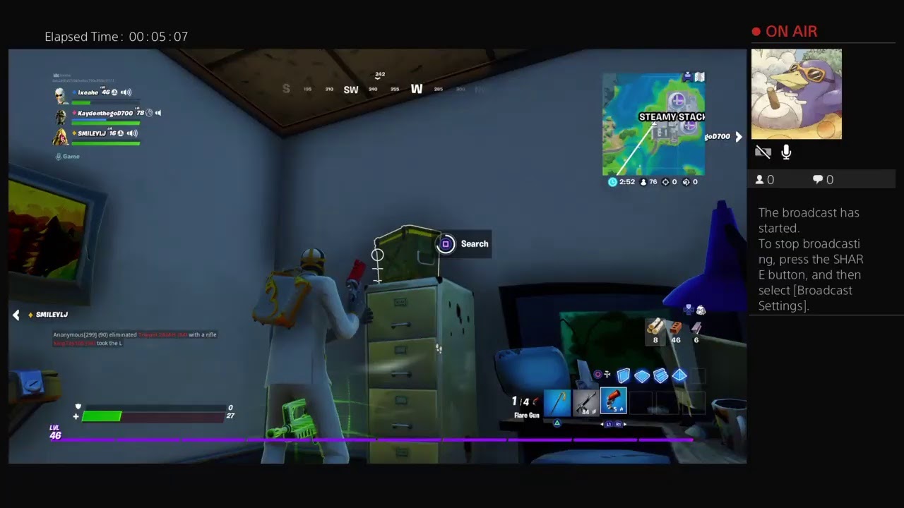 playing fortnite squad fill - YouTube