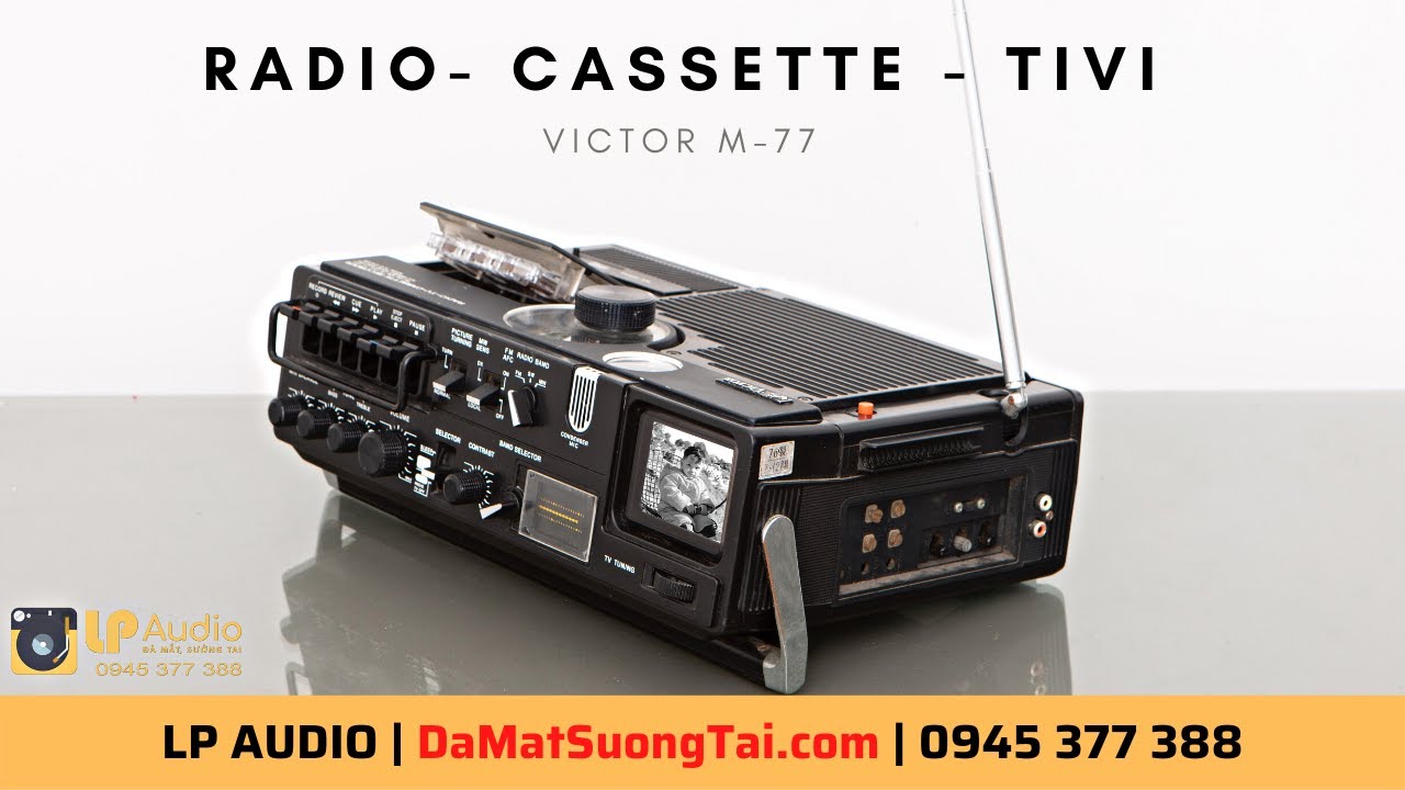 TIVI trắng đen cassette radio VICTOR M-77 Gía 3t5 || LP AUDIO - YouTube