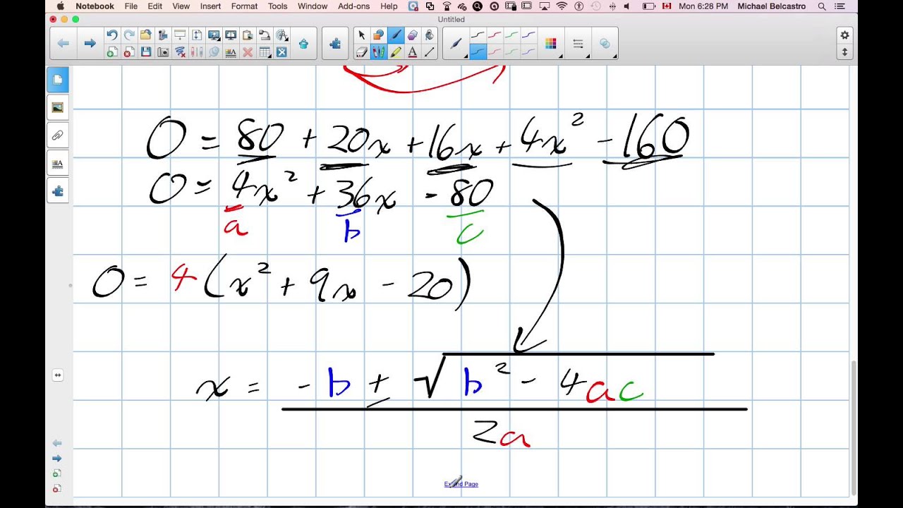 Solving Quadratic Word Problems With Area Grade 11 University Lesson 1 solving-quadratic-word-problems-with-area-grade-11-university-lesson-1