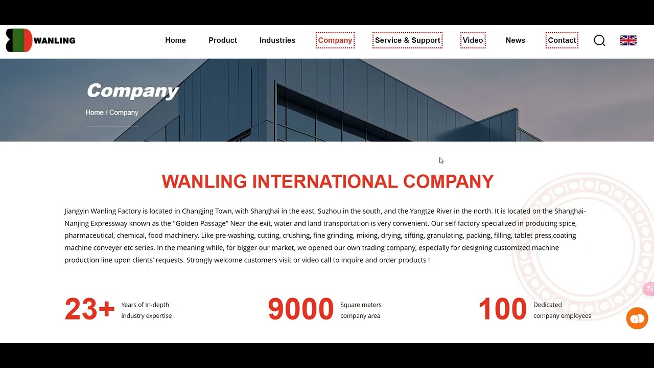 Jiangyin Wanling Factory - YouTube