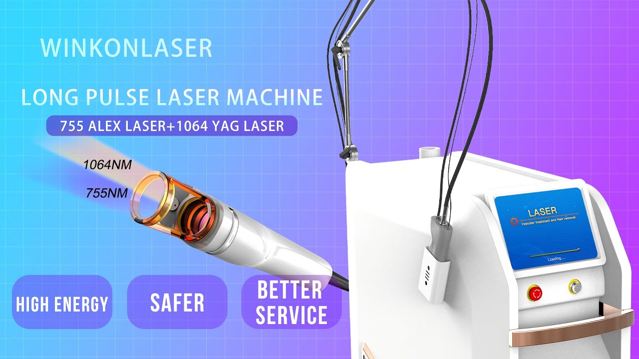 (EL200B) 755nm Alexandrite Long Pulse Laser Hair Removal 1064nm Yag ...