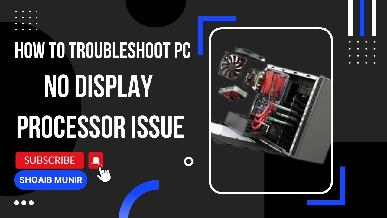 PC Troubleshoot | How to Repair & Identify | Processor Issue | No ...